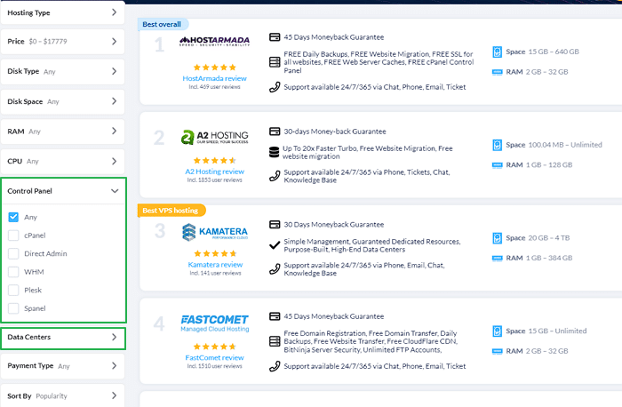 HostAdvice research-호스팅 업체 TOP 10을 찾기 위한 리뷰 사이트